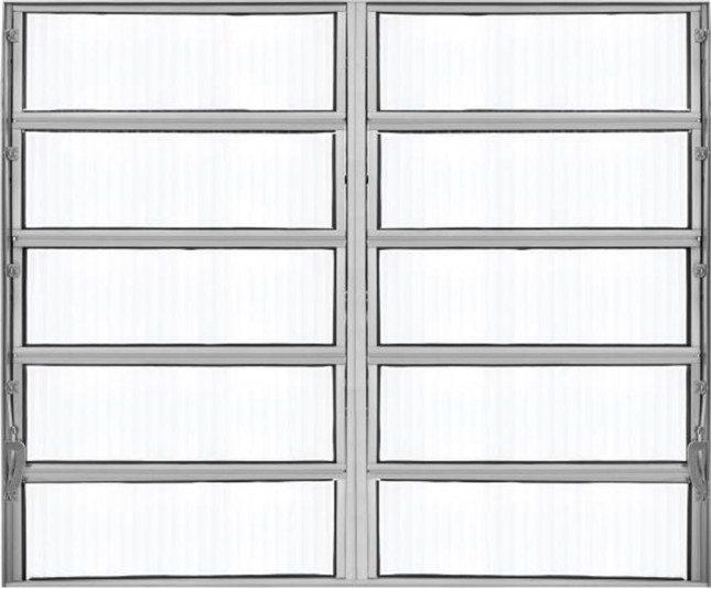 BASCULANTE DUPLO 1,00 X 1,50 ALUMÍNIO BRILHANTE