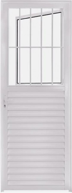 PORTA POSTIGO 2,10 X 0,60 DIREITA ALUMÍNIO BRANCO