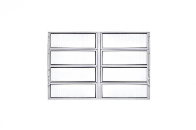 BASCULANTE DUPLO 0,80 X 1,50 ALUMÍNIO BRANCO