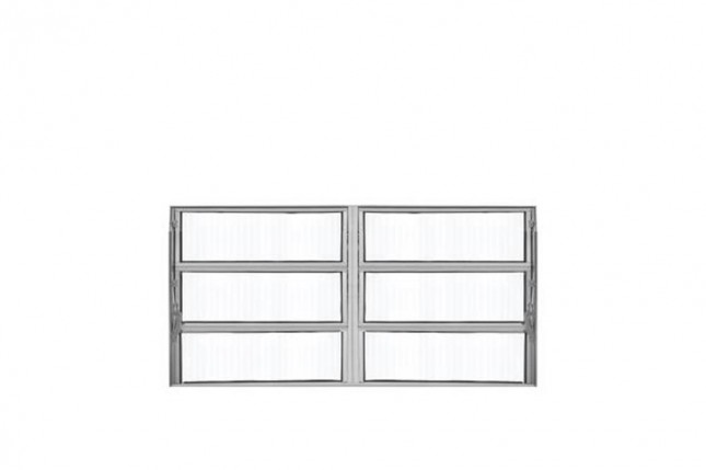 BASCULANTE DUPLO 0,60 X 1,20 ALUMÍNIO BRILHANTE