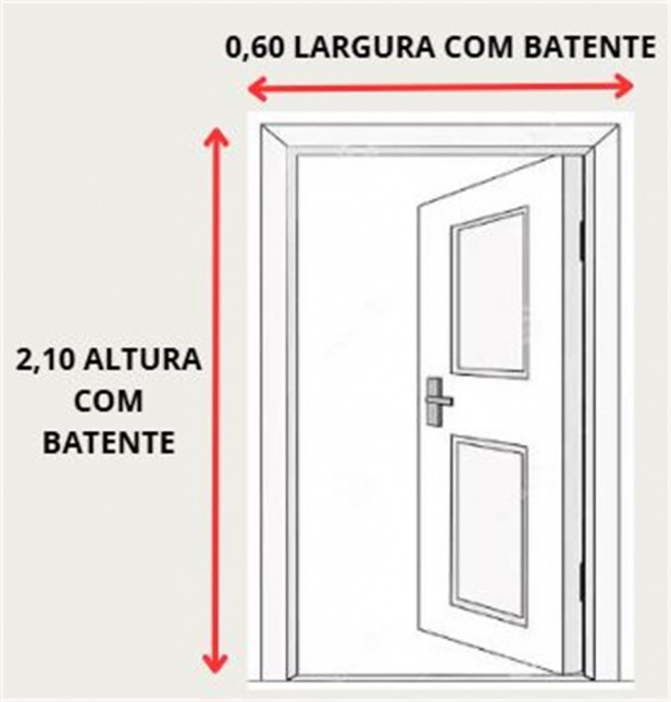 PORTA BASCULANTE 2,10 X 0,60 ESQUERDA ALUMÍNIO PRETO