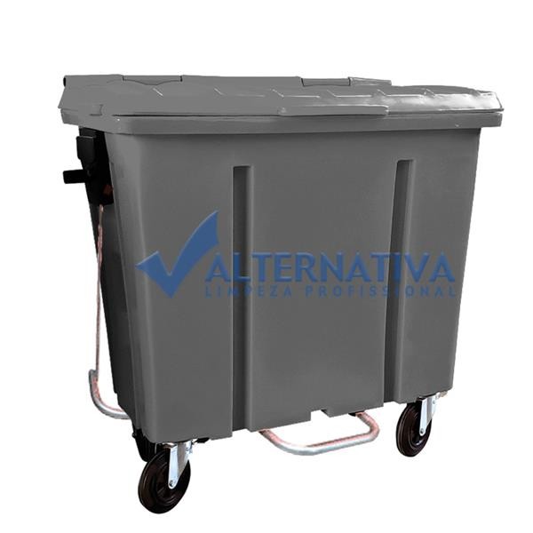 CONTEINER 700L LAR PLASTICOS COM TAMPA E COM PEDAL