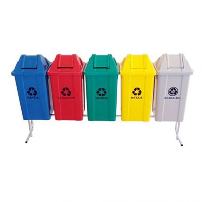 JSN - ST17- CONJUNTO PARA COLETA SELETIVA 60L