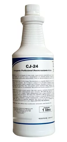 CJ24 DETERGENTE PROFISSIONAL DESINCRUSTANTE ACIDO - 1 LITRO
