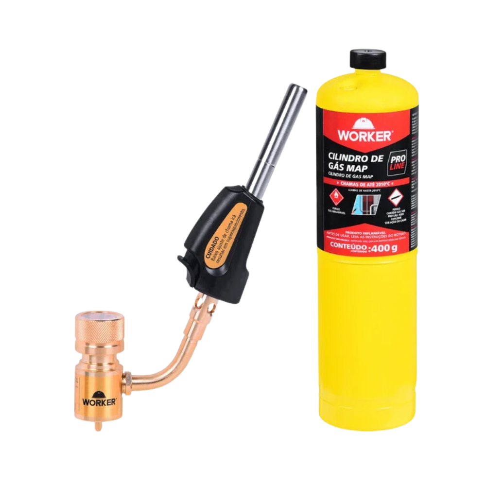 Maçarico Gás - Automatico Com Cilindro Gas Proline Kit