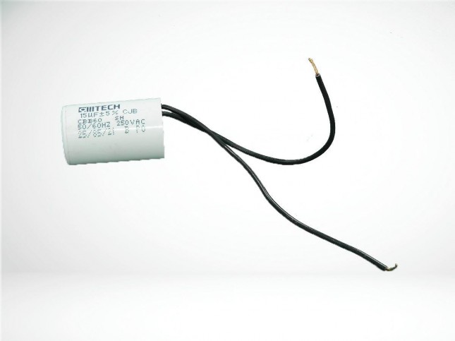 Capacitor 15uf 250vac 2 Fios - 24368