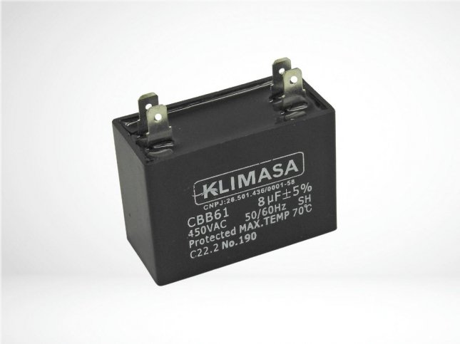 CAPACITOR RETANGULAR 8UF 450V - 11010012