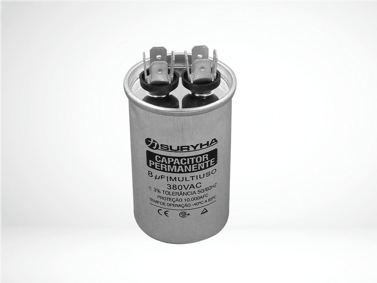 CAPACITOR PERMANENTE 8UF 380/440VAC METAL - 80151.028