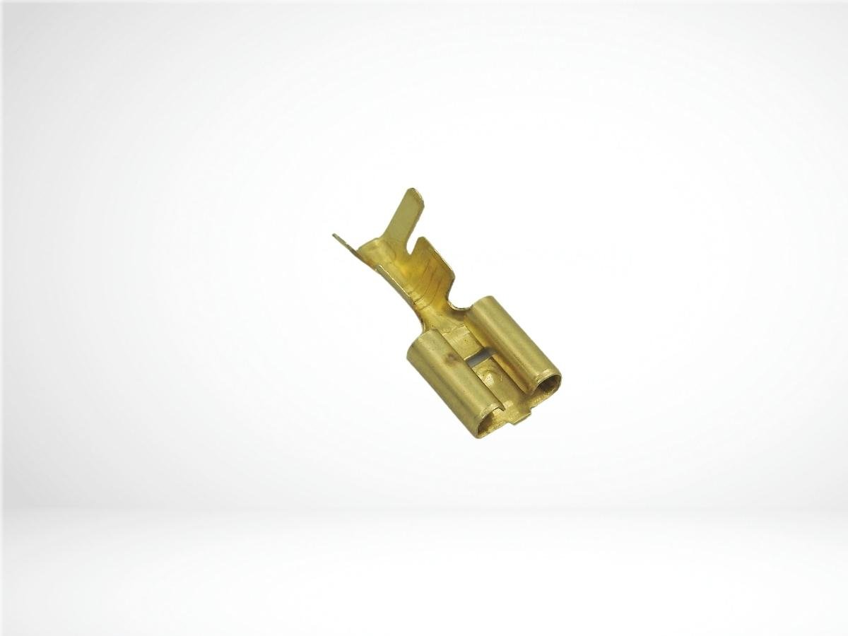 TERMINAL FIO FEMEA RETO LATAO S/TRAVA 6,3MM - 1287