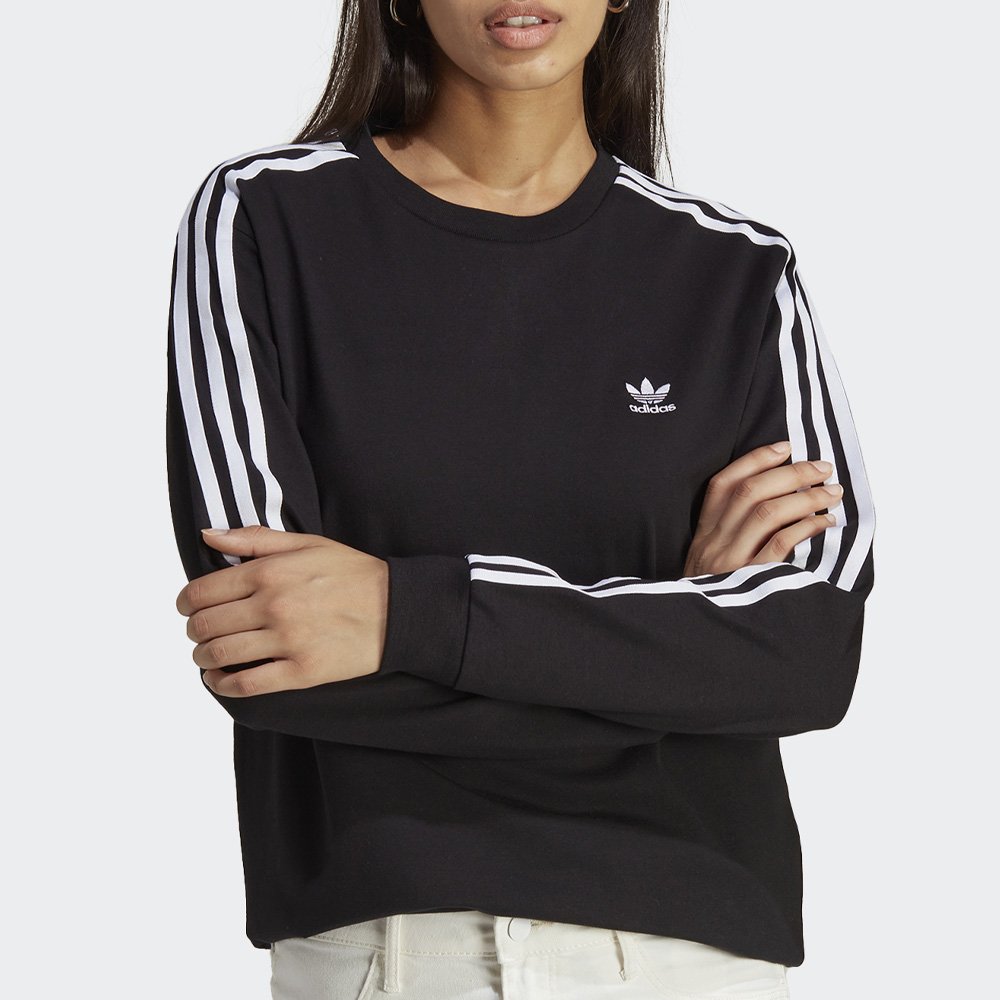 Camiseta Manga Longa Adidas Stripes