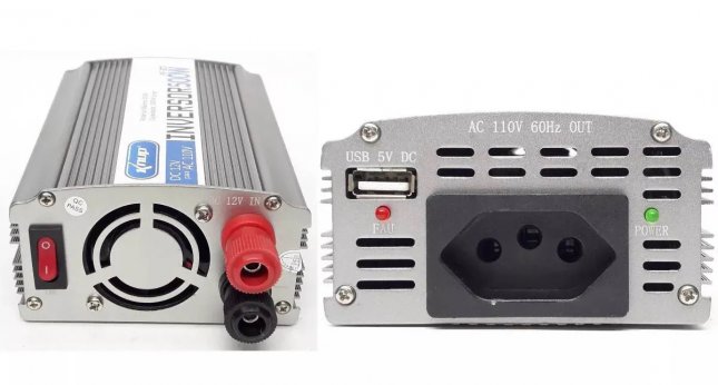 Inversor De Voltagem 500 Watts 12V Para 110 Volts Knup LB-507