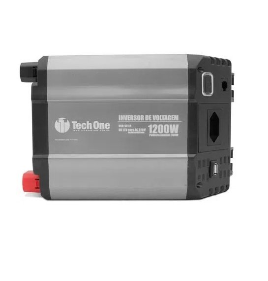 Inversor De Voltagem Tech One 1200 Watts 12V Para 220V B-2348