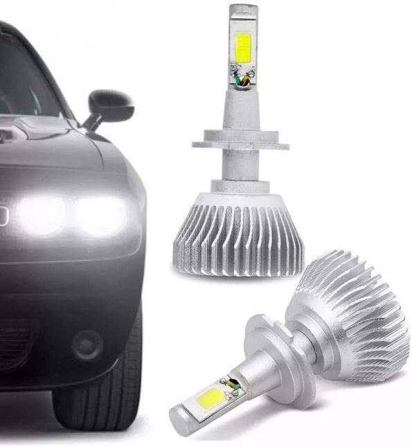 Lâmpada Super Led H3 Tiger Auto 6000k Bivolt 12V e 24V