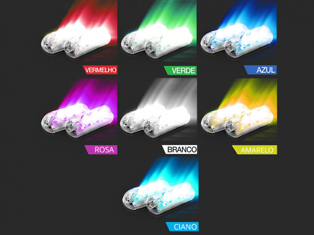 Zendel Par Farol Strobo Rgb Led Avulso P/ Central Zd-f-r-mp