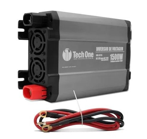Inversor De Voltagem Tech One 1500 Watts 12V Para 220V Z-2197