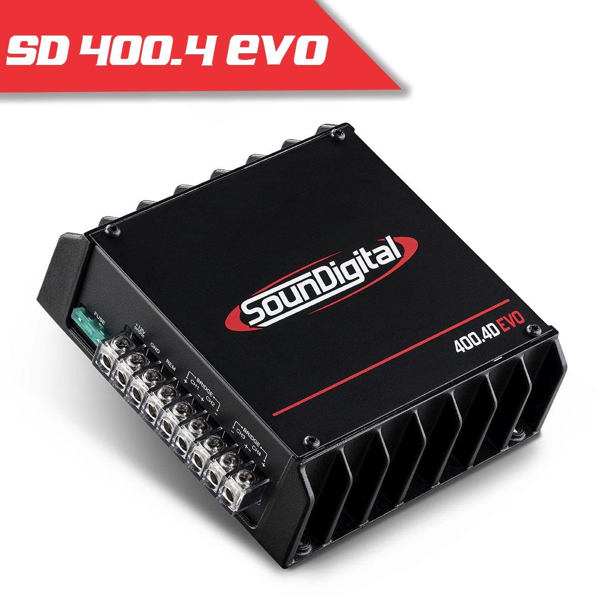Modulo Soundigital SD 400.4 EVO II BLACK - 4 Canais – 400 Watts RMS ...