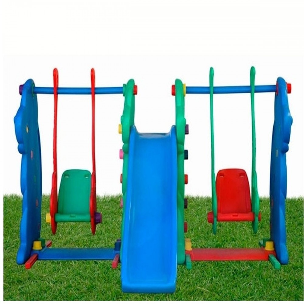 Escorregador Cachorrinho com 2 Balanços - Alpha Brinquedos