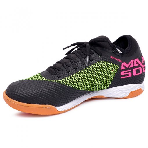 Tênis Futsal Penalty Max 500 IX 1241859767 Preto/Amarelo/Pink
