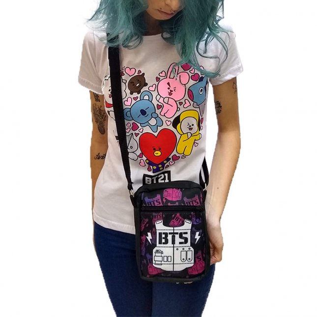Bolsa Mini Bag BTS Logos Monkless | Back in Black