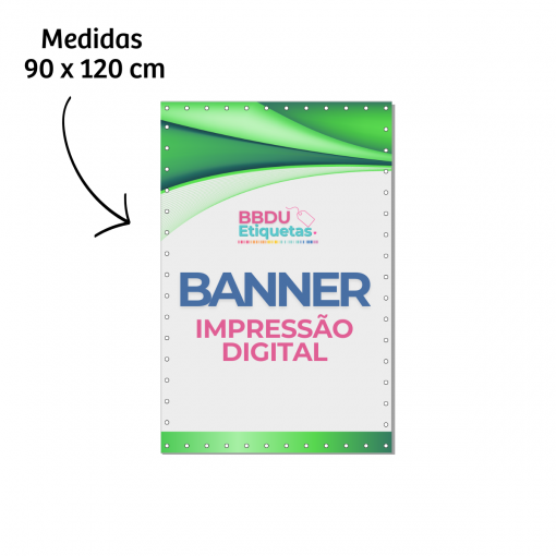 Banner Personalizado - Tamanho M - Ilhós e Lona Fosca - 440 g/m² Banners, Faixas e Placas - BBDU