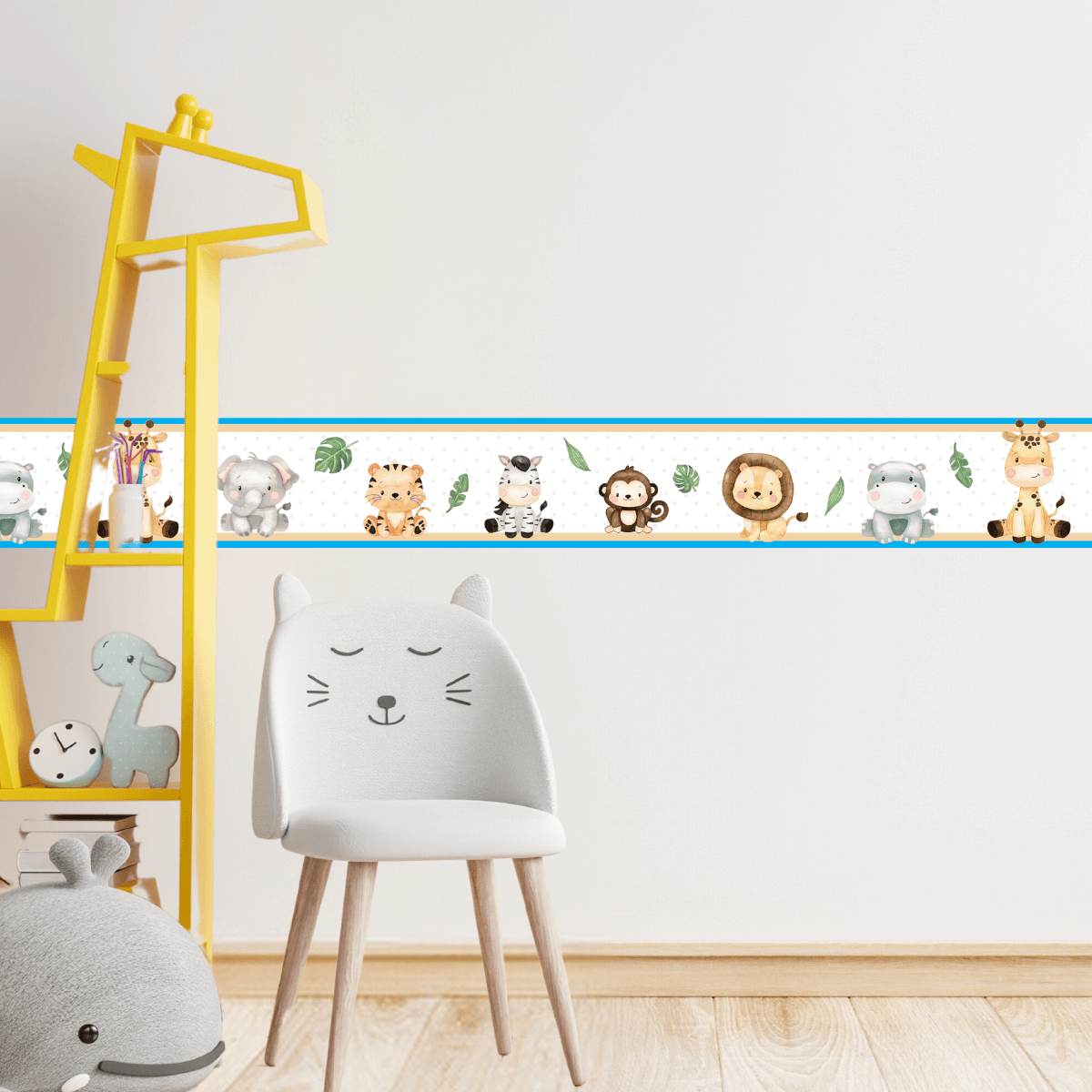 Adesivo de parede - Faixa Border - Modelo Safari