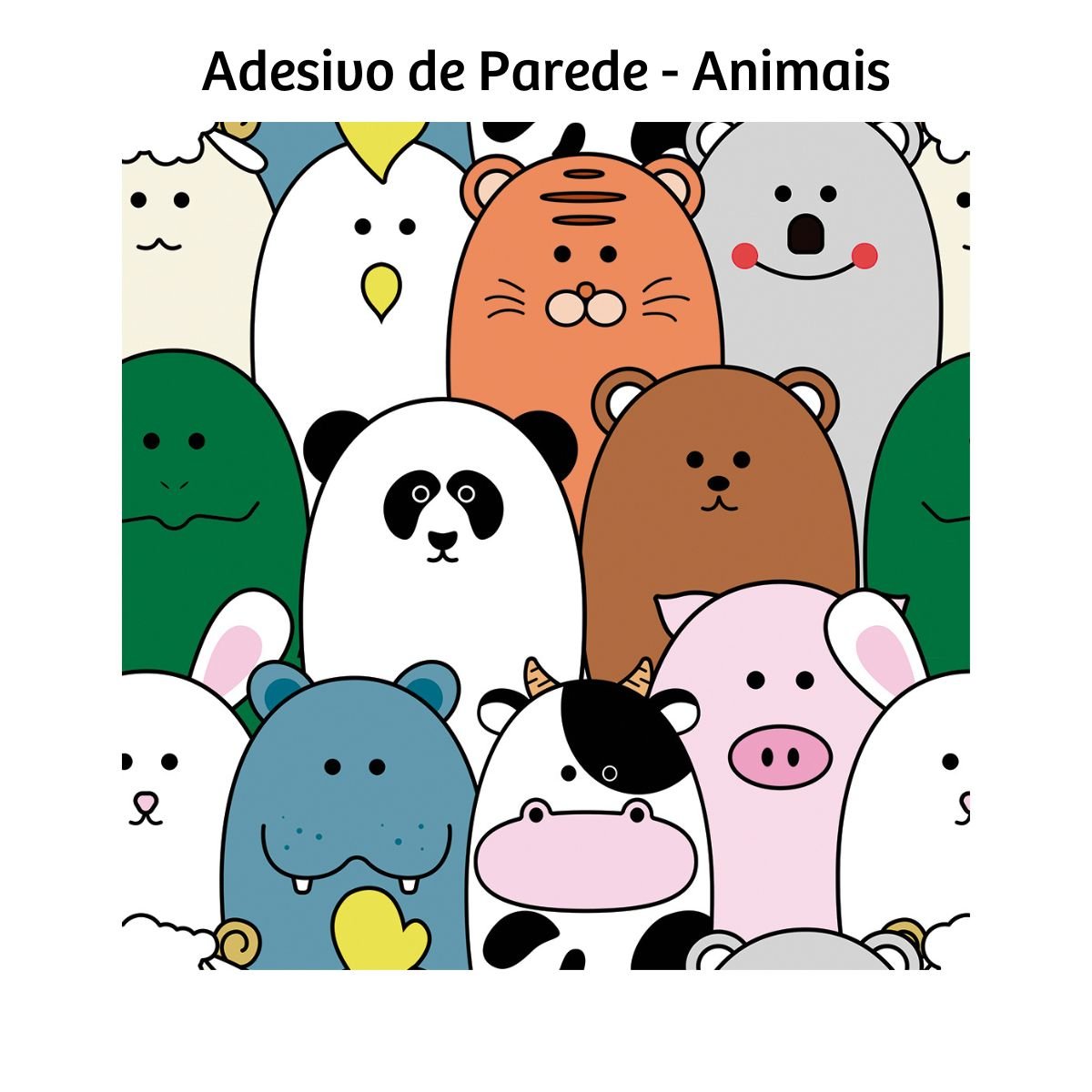 Adesivo de Parede - Quarto Animais - 1m²
