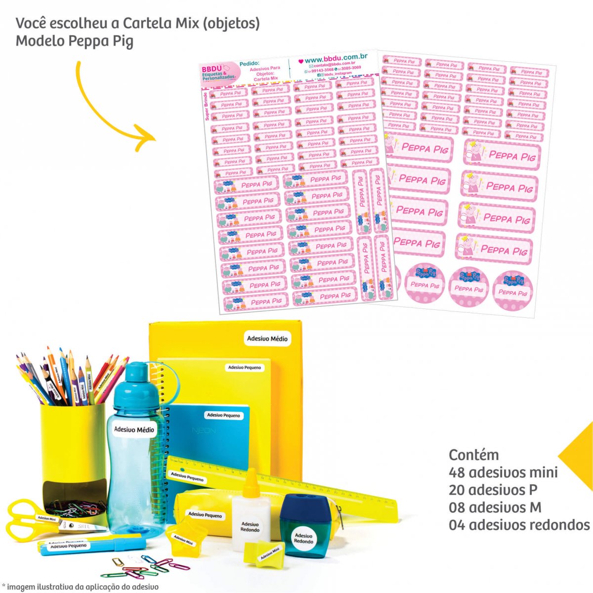 Etiquetas Escolares | Baby | Mix de Formatos