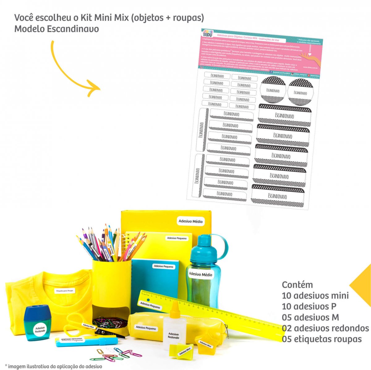 Modificar SEO de Etiquetas Escolares | Color | Kit Mini