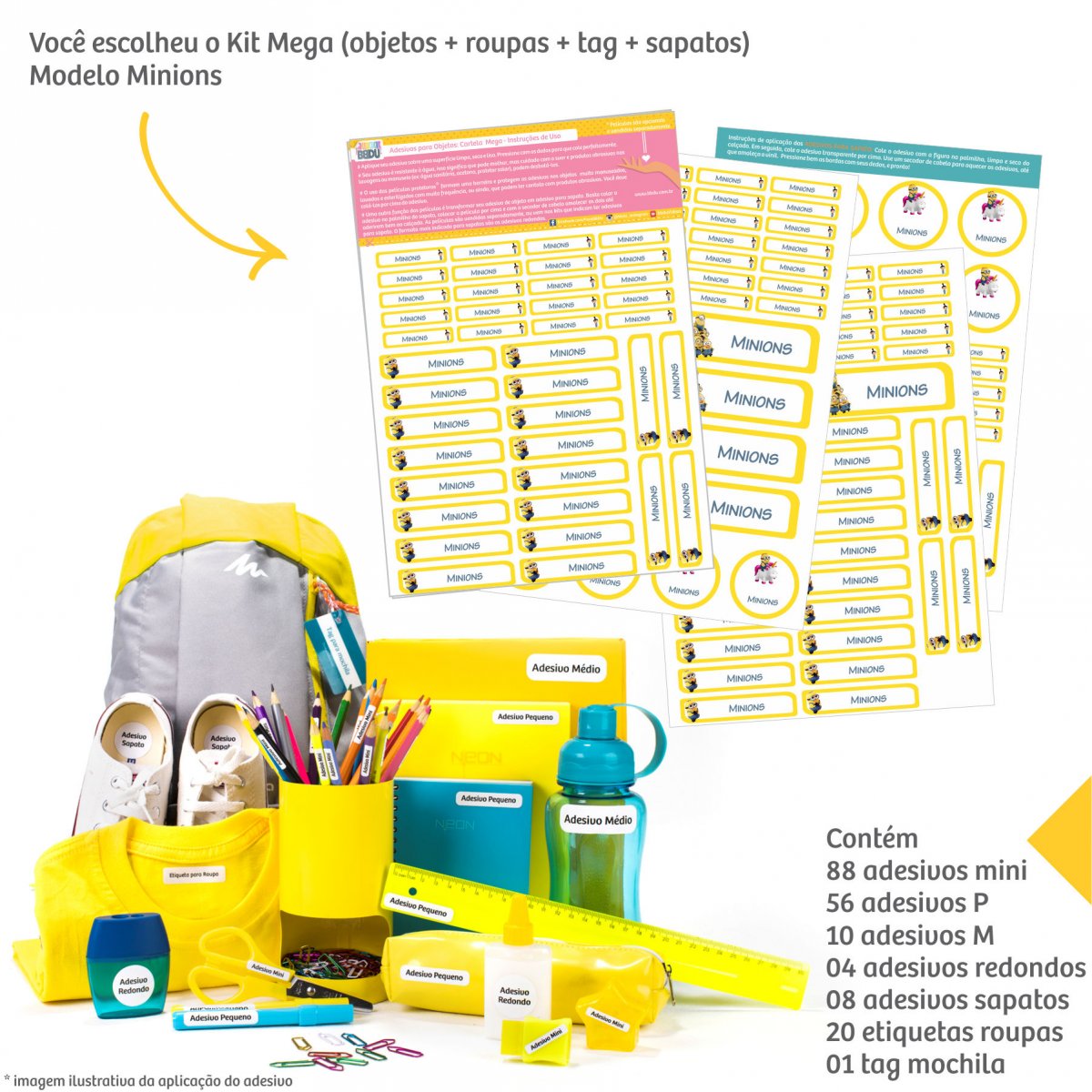 Etiquetas Escolares | Teens | Kit Mega