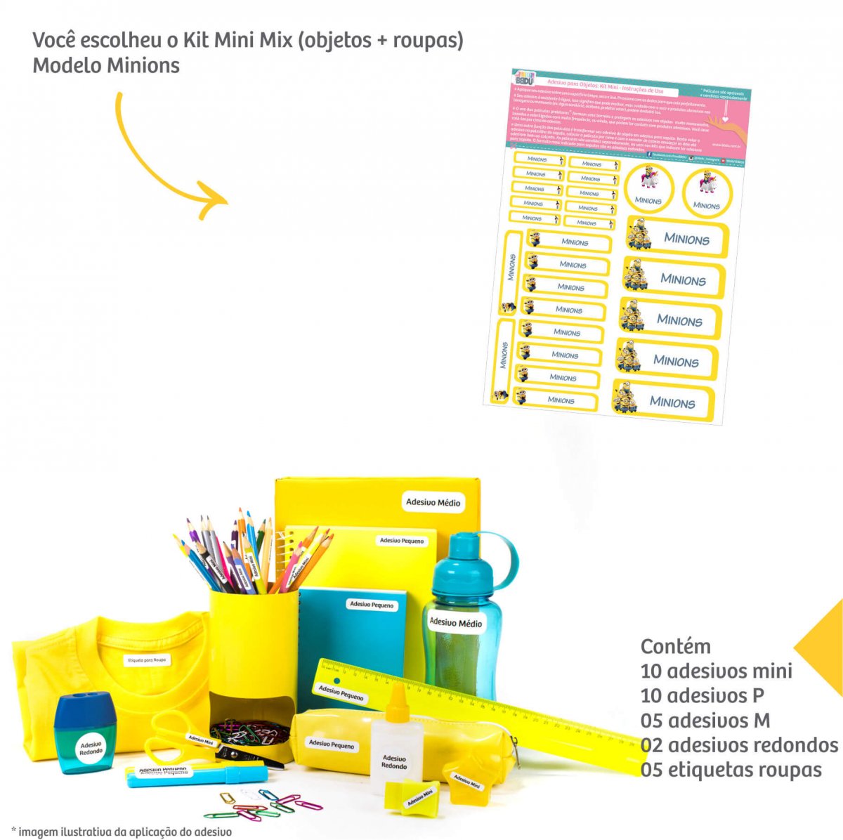 Etiquetas Escolares | Teens | Kit Mini