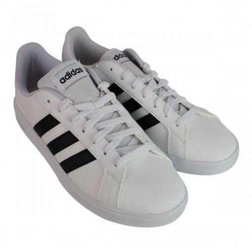 Tênis Masculino Adidas Grand Court Base 2.0 Simp Iq5679 - Branco/Preto ...