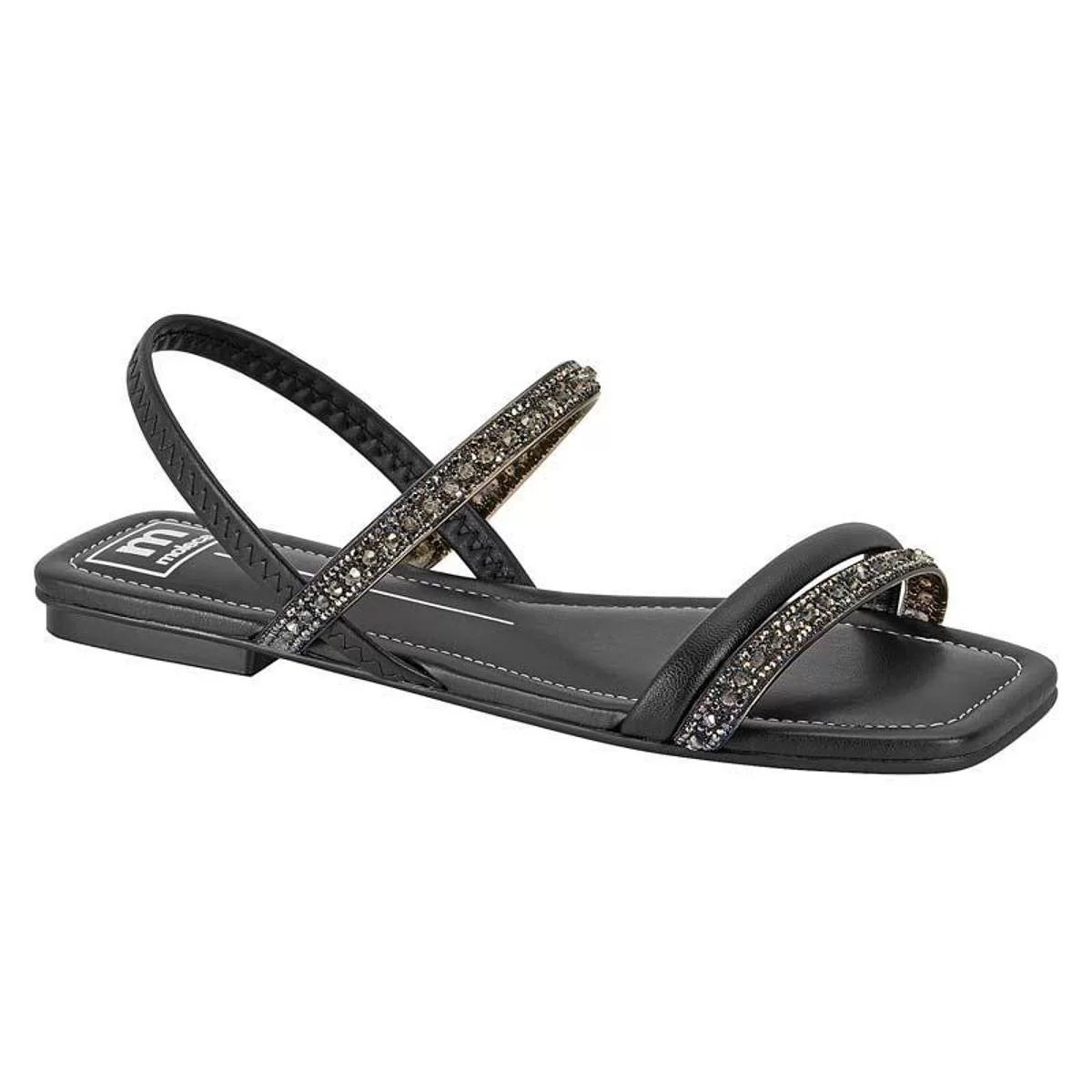 Sandália Feminina Moleca 5462.111 Preto - Preto | Bizz Store