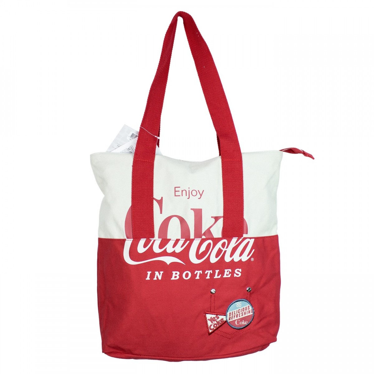 Bizz Store - Bolsa Feminina Coca-Cola Mash UP Vermelha Alça De Mão