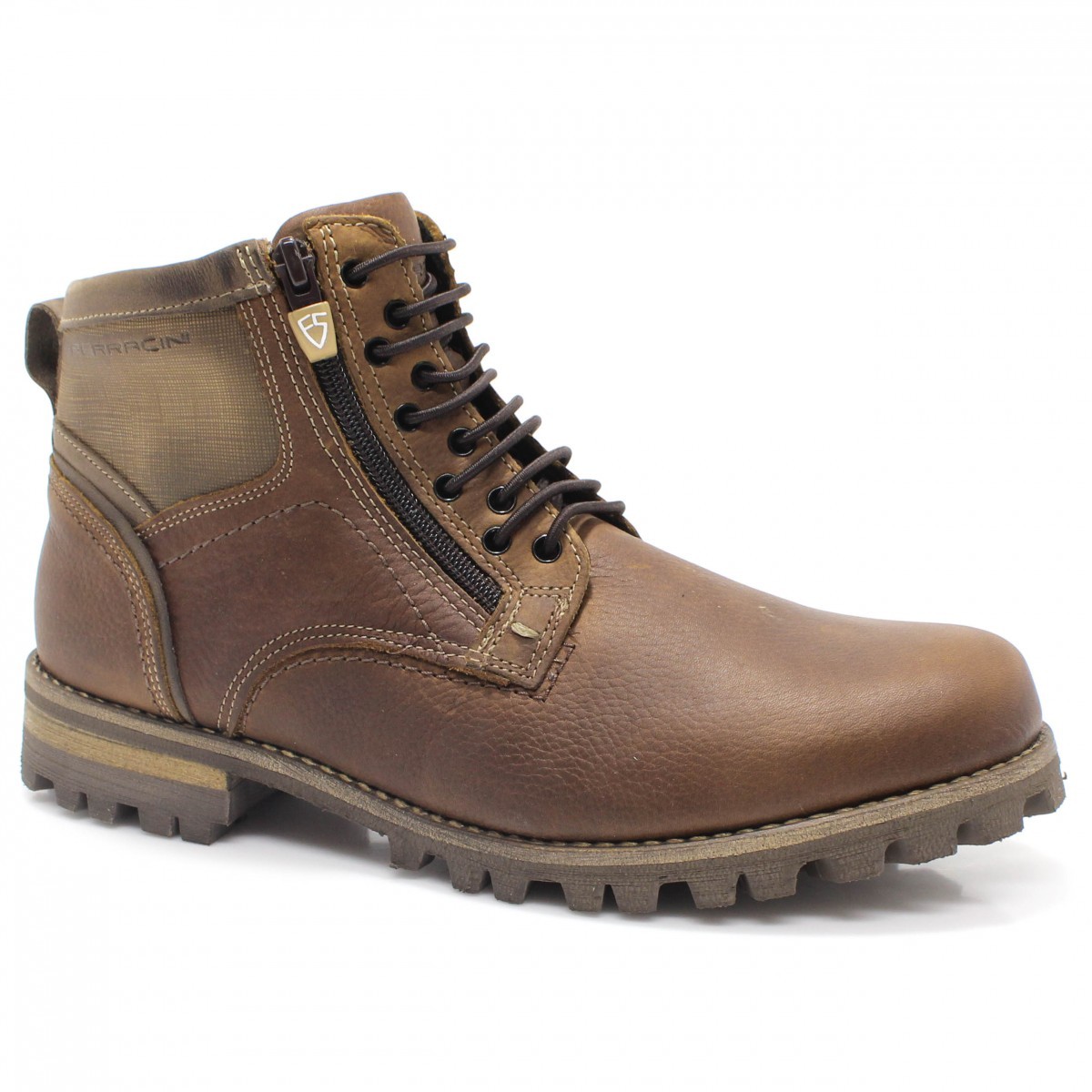 Bizz Store - Bota Ferracini Coturno Pionner Couro Natural Camel