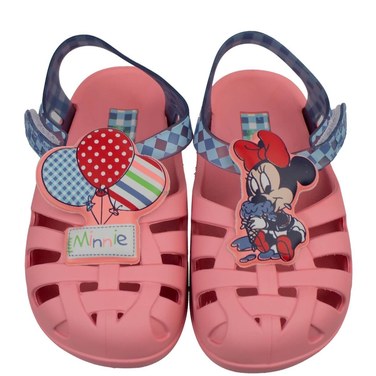 Sandália Infantil Grendene Kids Disney Menina 22075 - Rosa/Azul | Bizz ...