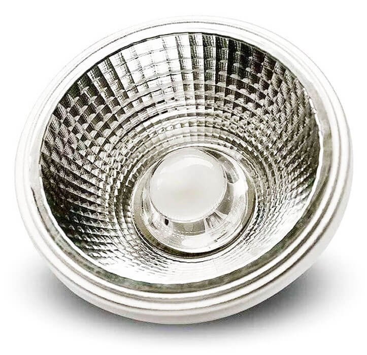 Lâmpada Ar111 Dimerizável Led Cob 10w 127v Luz Branco Quente 3000k