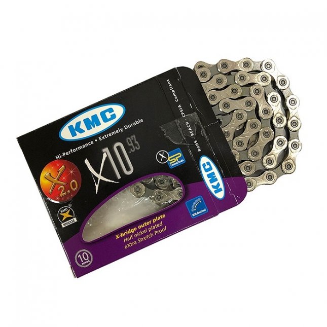 Comprar Corrente 10v 116L X10.93 Silver - Kmc | BP Bike Shop