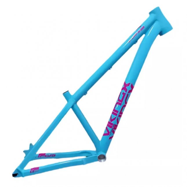 Comprar Quadro Freeride Aro 26 Modelo Dirt Tuff X-38 (Azul e Rosa) - Vikingx | BP Bike Shop