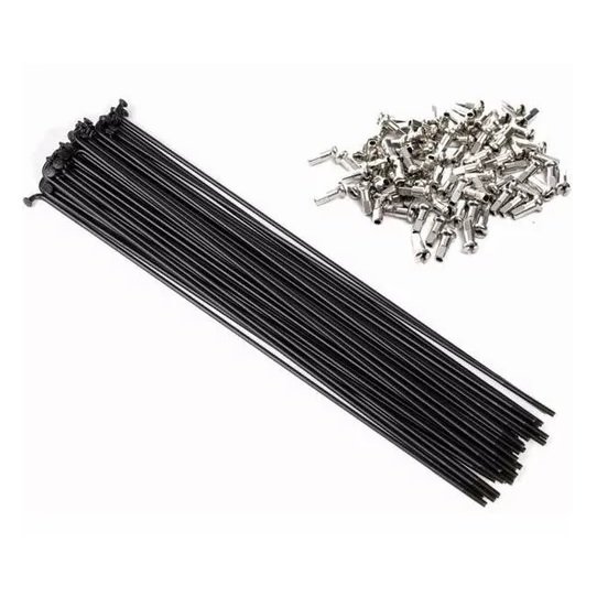 Comprar (36x) Raio Fino Inox Preto 2.0 Com Niple - Richman Spokes | BP ...