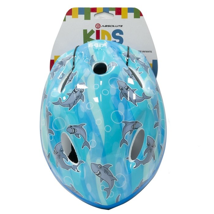 Comprar Capacete Infantil Kids Shake Tubarão Azul - Absolute | BP Bike Shop