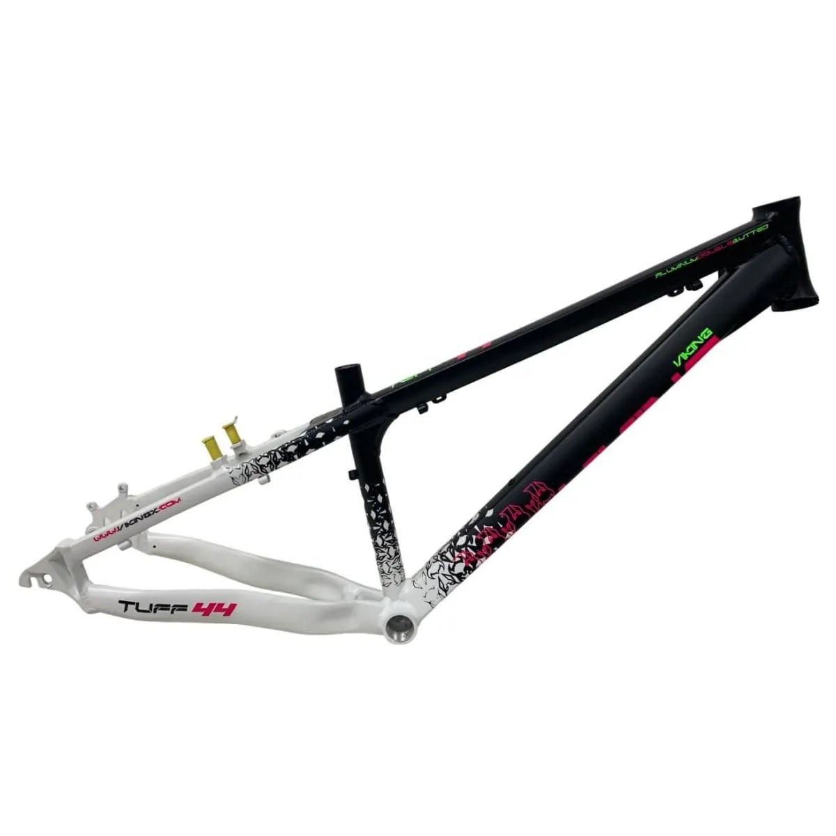 Comprar Quadro Freeride Aro 26 Modelo Dirt Tuff X-44 (Preto e Branco) - Vikingx | BP Bike Shop