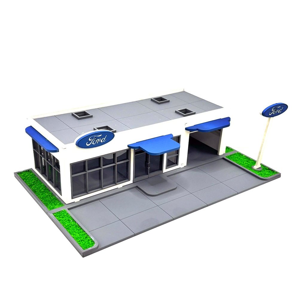 Miniatura Diorama Concessionária Ford - 1:64 - Dio Studios