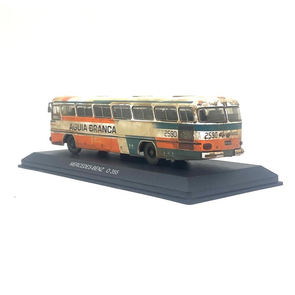 Miniatura Ônibus Mercedes Benz Monobloco O 355 "Águia Branca ...