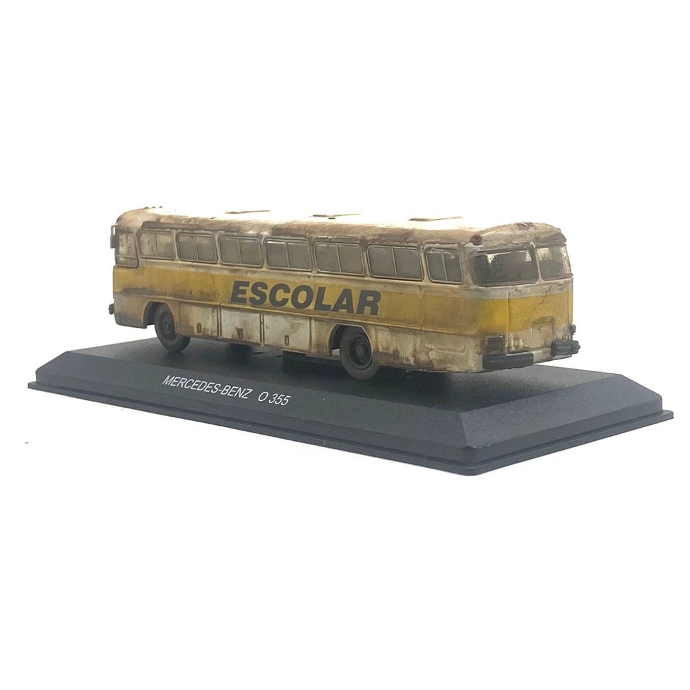 Miniatura Ônibus Mercedes Benz Monobloco O 355 "Escolar" - "Customizado ...