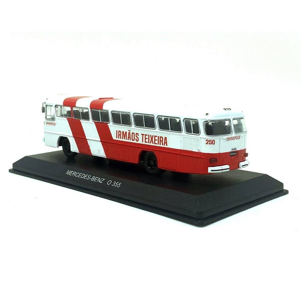 Miniatura Ônibus Mercedes Benz Monobloco O 355 "Irmãos Teixeira ...
