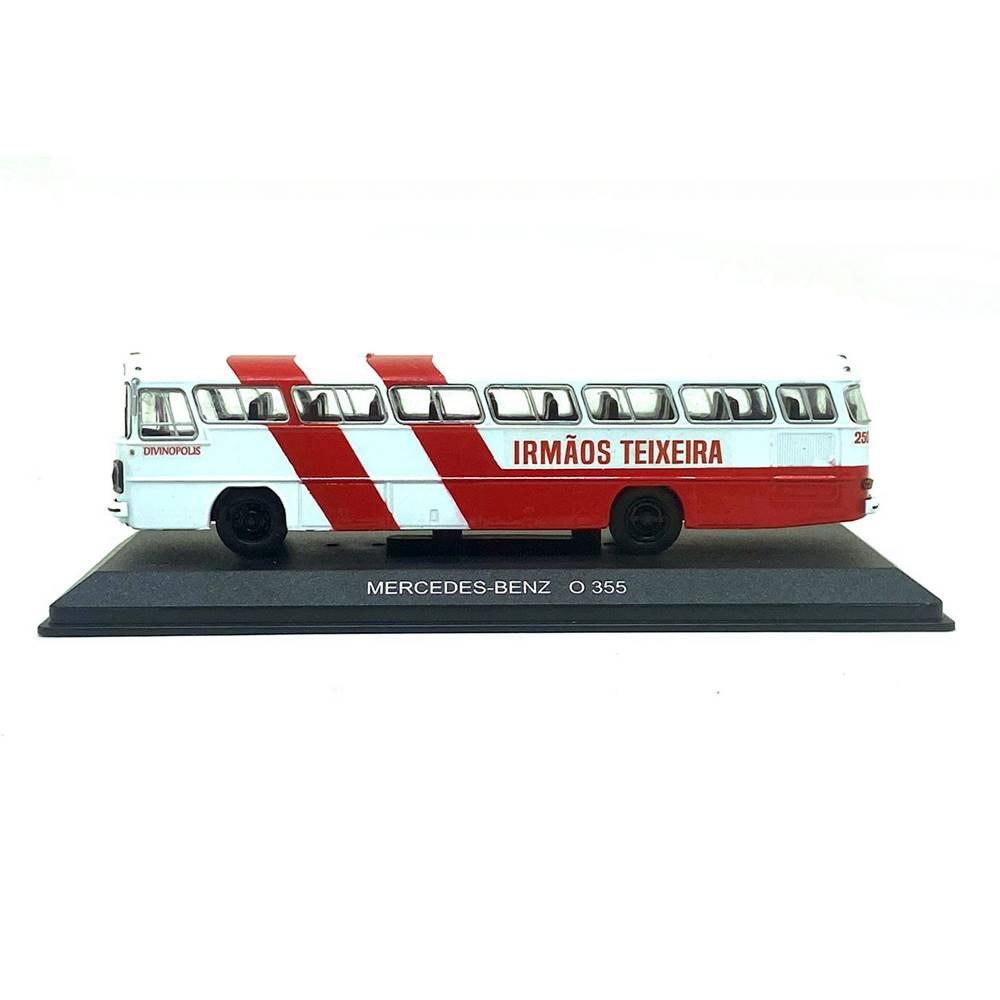 Miniatura Ônibus Mercedes Benz Monobloco O 355 "Irmãos Teixeira ...