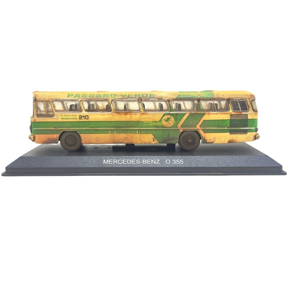 Miniatura Ônibus Mercedes Benz Monobloco O 355 "Pássaro Verde ...
