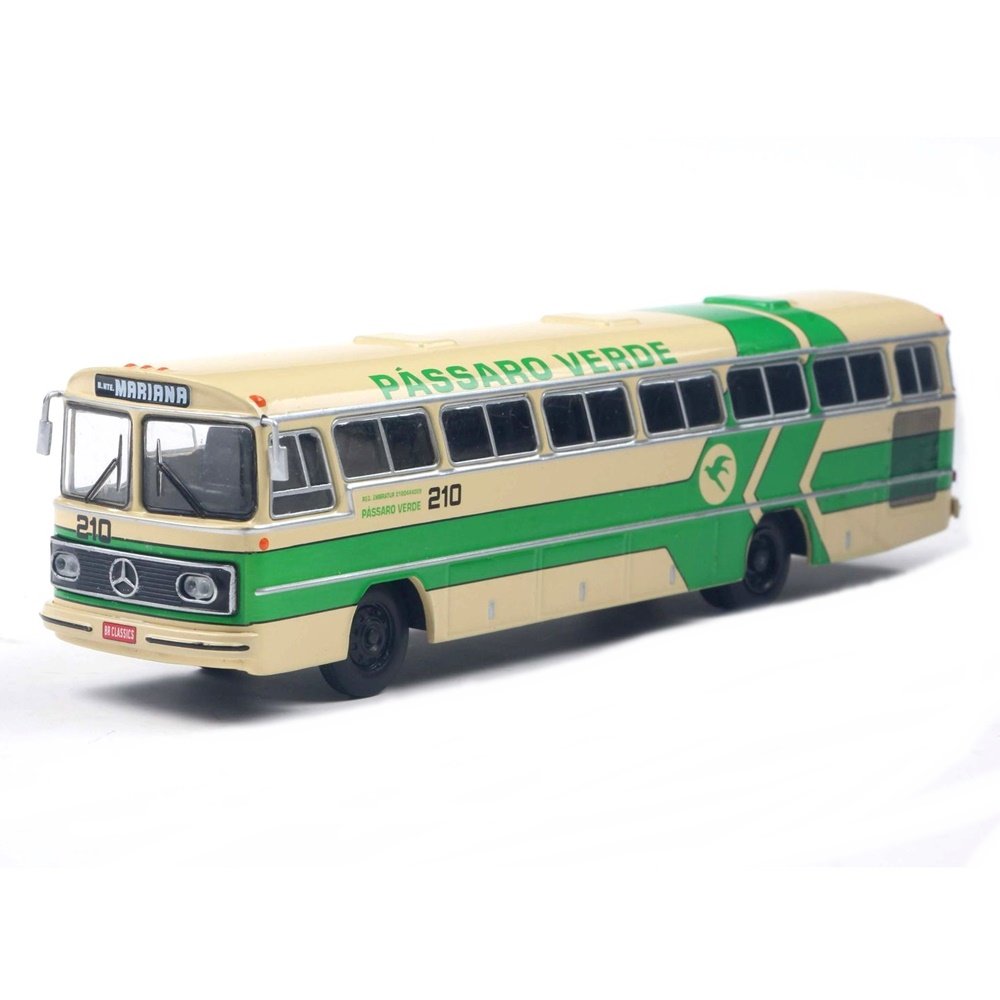 Miniatura Ônibus Mercedes Benz Monobloco O 355 "Pássaro Verde" - Séries ...
