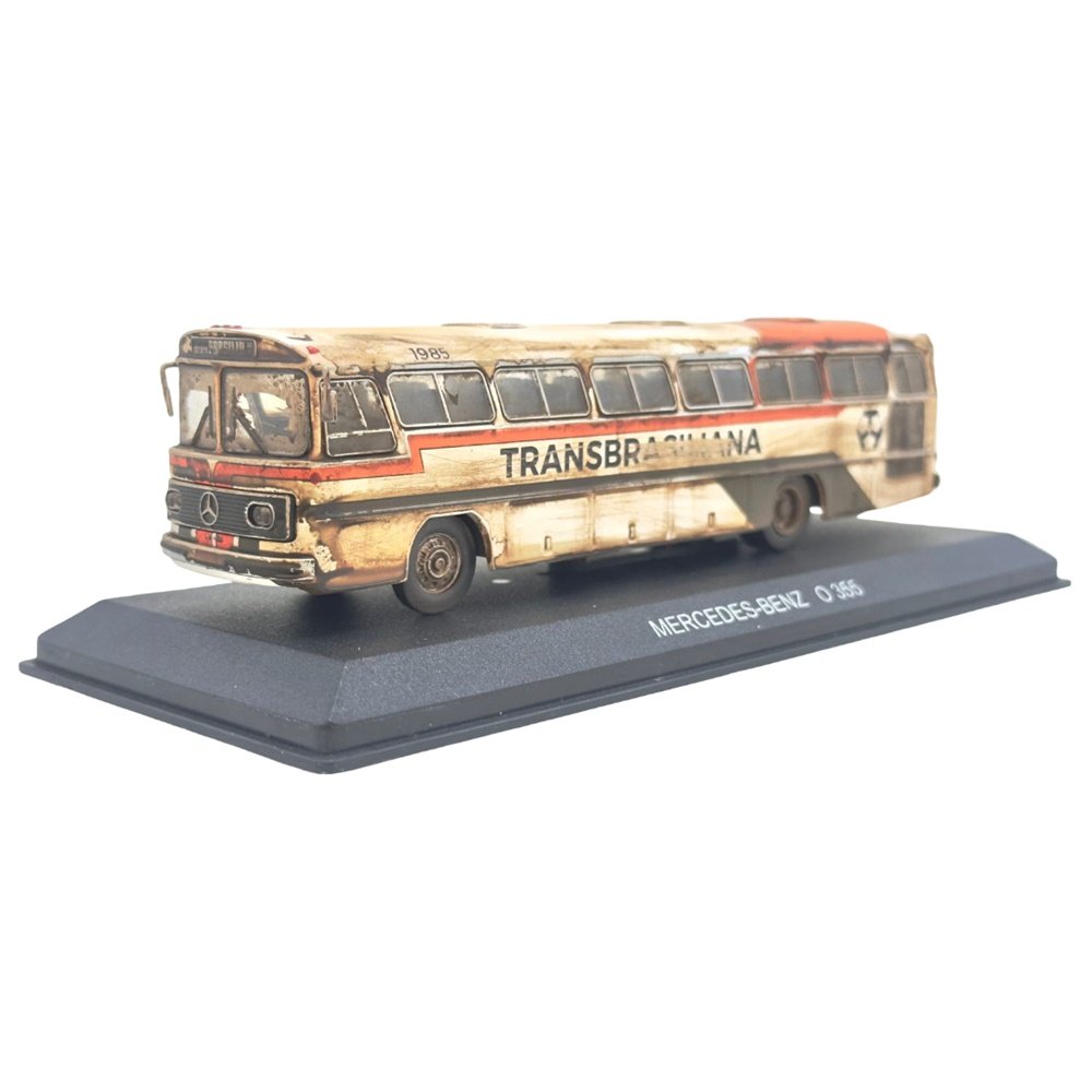Miniatura Ônibus Mercedes Benz Monobloco O 355 "Transbrasiliana ...