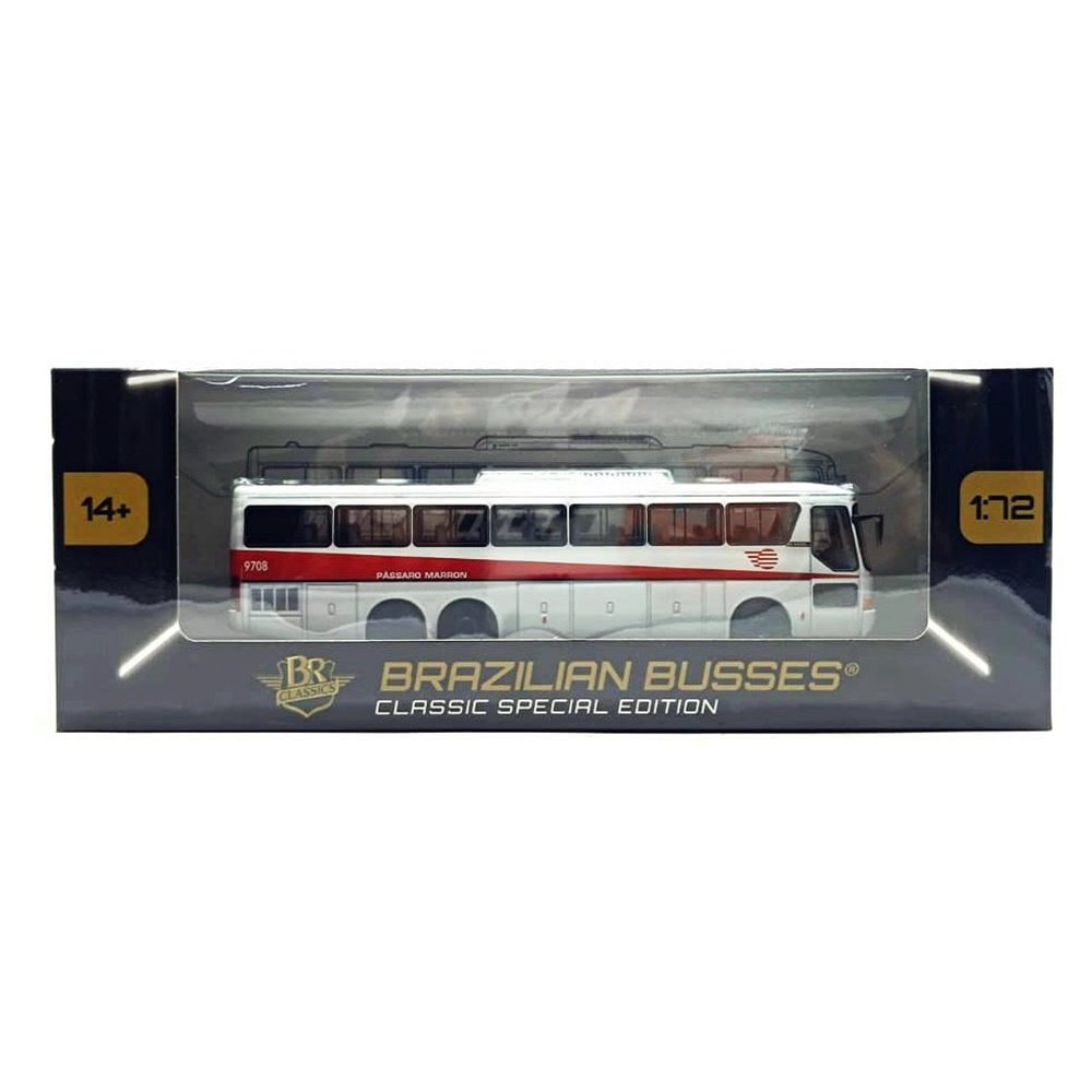 Miniatura Ônibus Mercedes Benz O400 RSD "Pássaro Marrom" - Series 4 - 1:72 - BR Classics